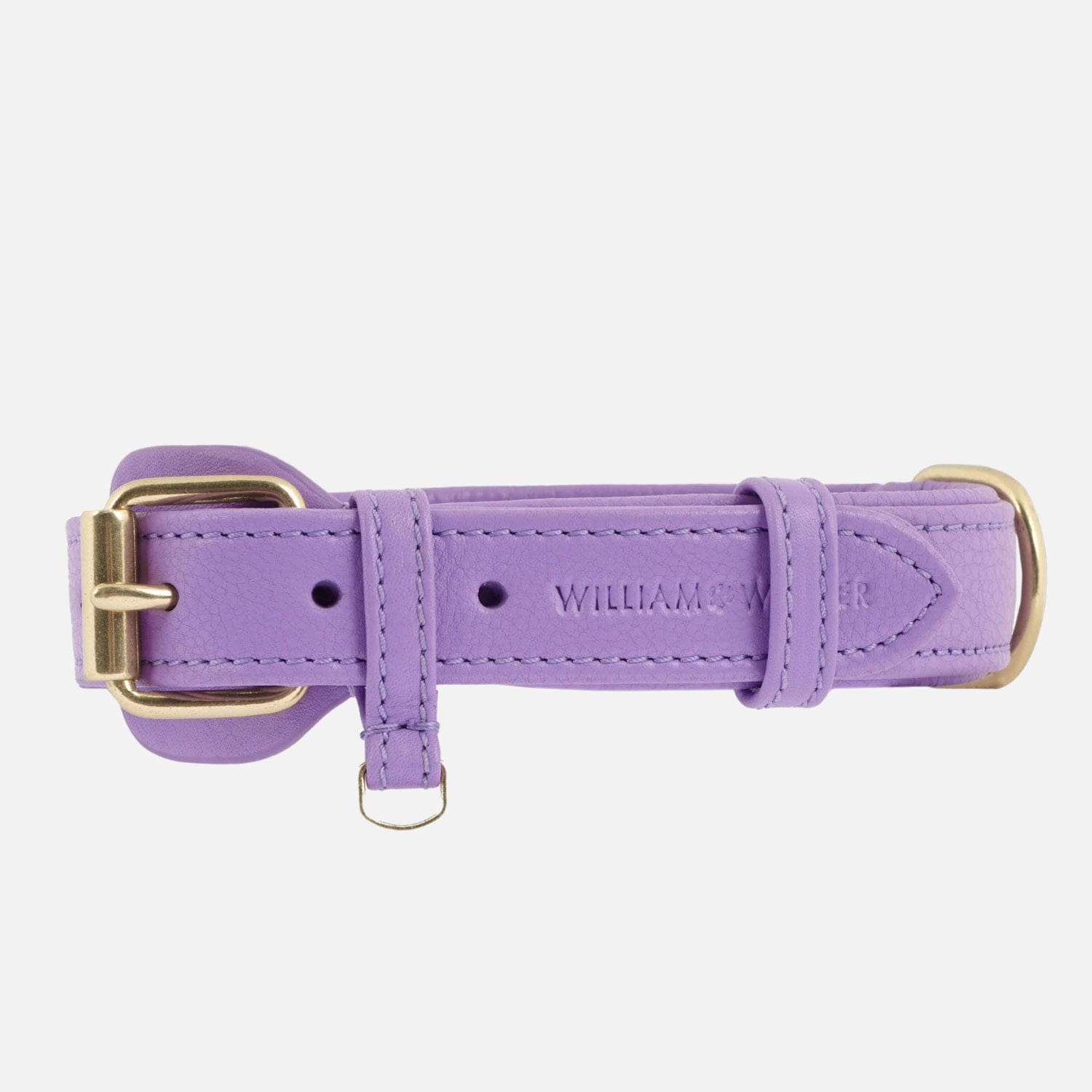 Luxury Leather Dog Collar Lavender (Purple) - by William Walker